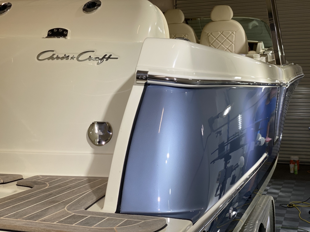 Ceramic Coating on a new Chris Craft